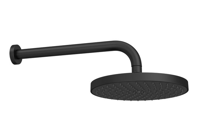 Chuveiro Redondo de Parede 22cm Black Matte 2085.BL.STD.MT | DECA