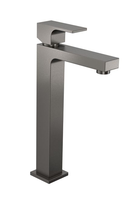 Misturador Monocomando de Mesa Bica Alta para Lavatório Dark Antracite ...